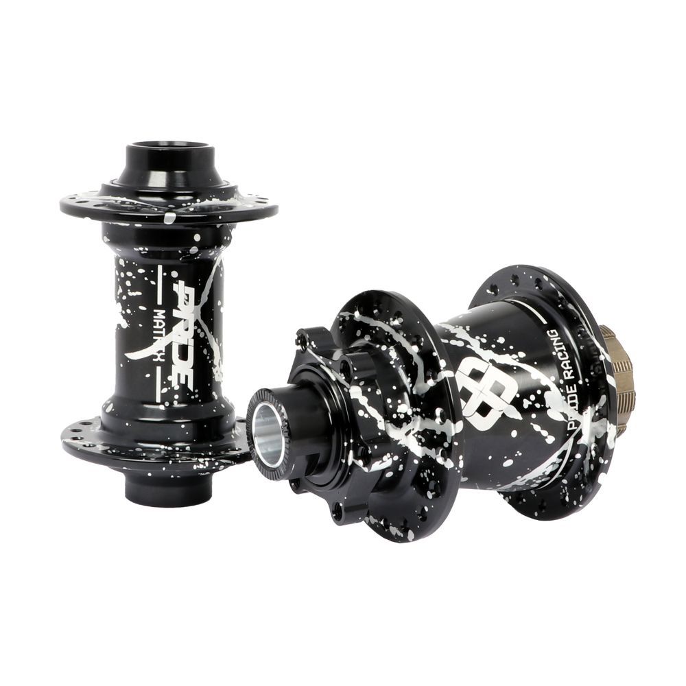Pride Matrix Hubs Splash Black/Silver - 20/10mm - 36H