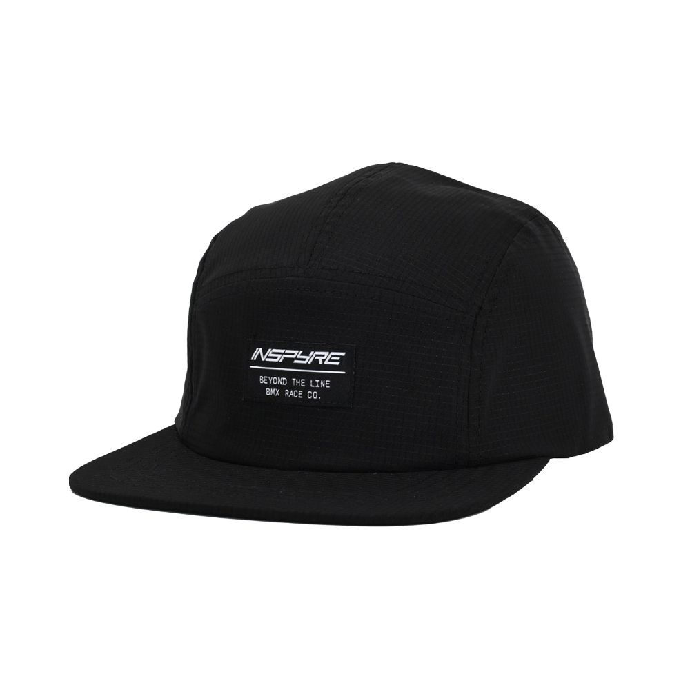 Inspyre 5 Panel Cap - Beyond The Line Patch - Black
