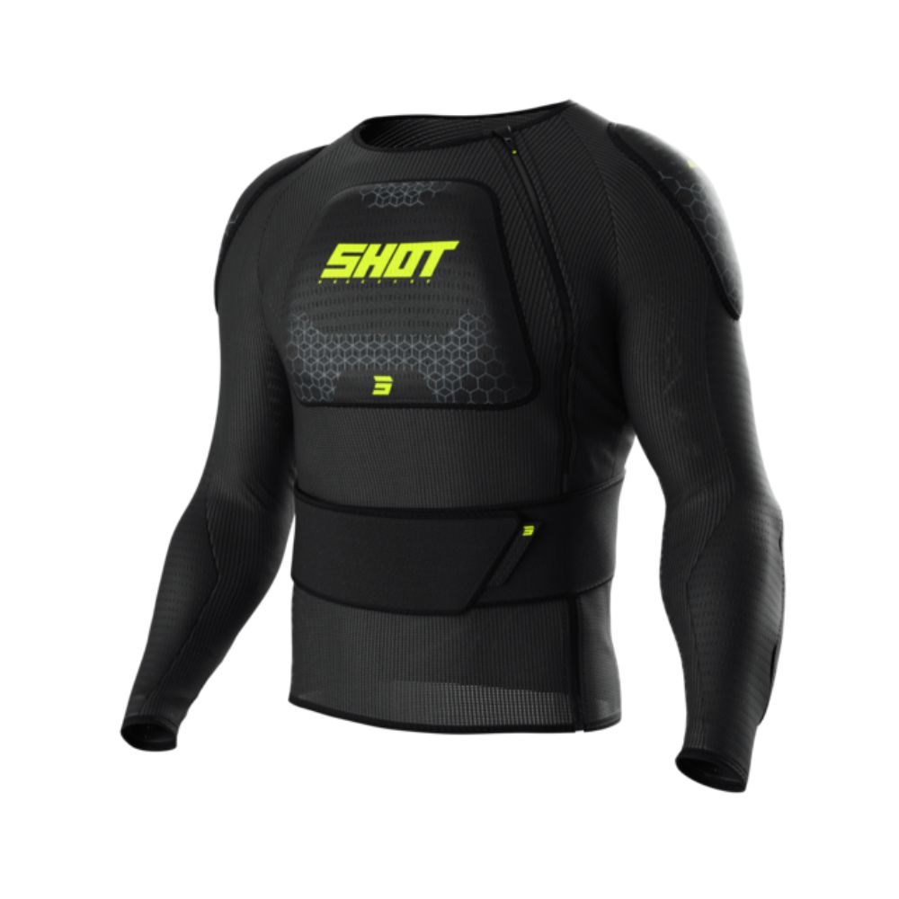 Gilet Shot Airlight Kid - Manches Longues - Black/Neon Yellow