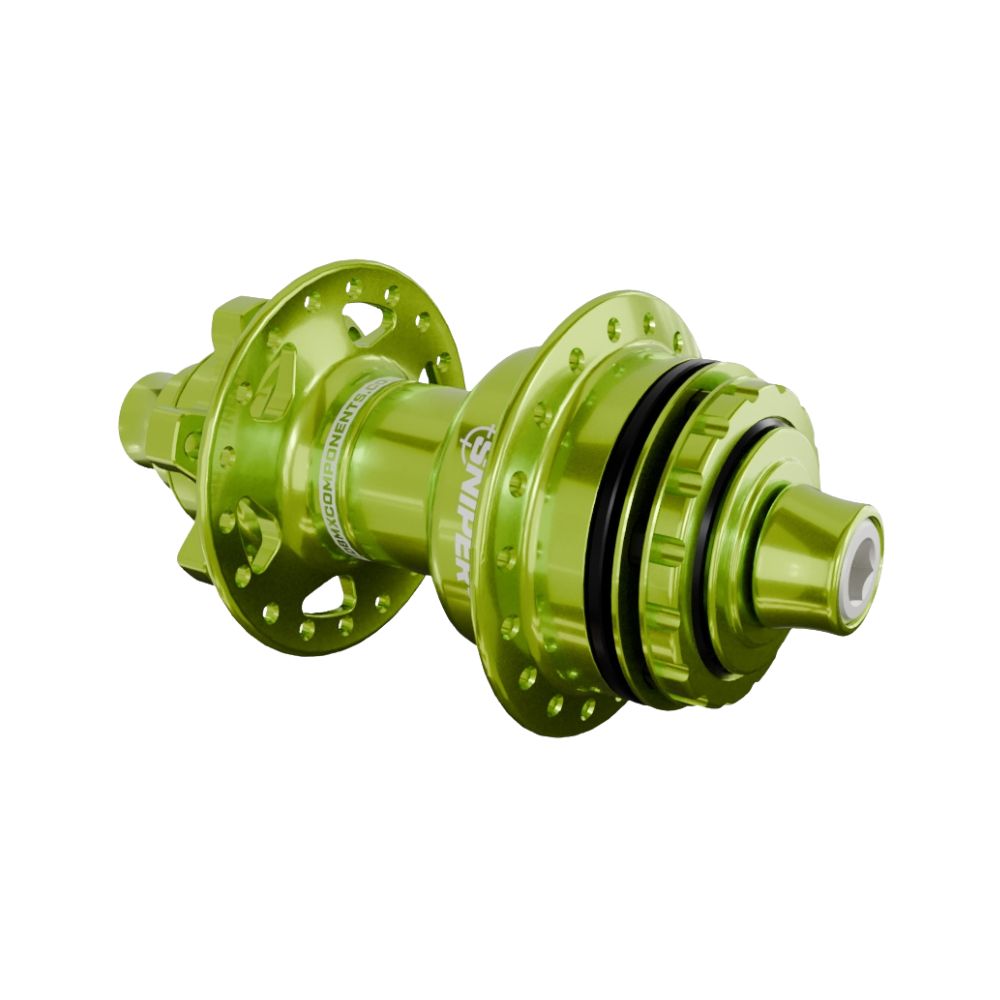 SD-X Sniper Evo Air Rear Hub - 10mm - 28H - Lime